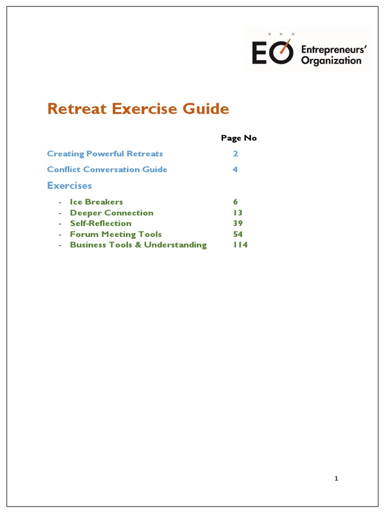 The Full RETREAT Guide | PDF | Facilitator | Thought