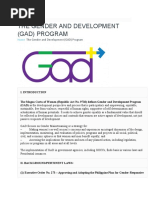 Gender and Development Program | PDF | Gender And Development | Gender ...