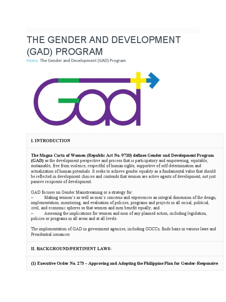 The Gender and Development | PDF | Gender And Development | Gender Mainstreaming