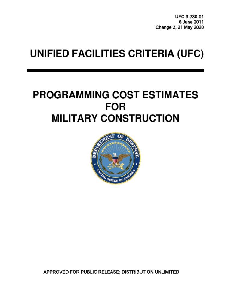 Ufc - 3 - 730 - 01 - 2011 - c2 Military Cost Estimates | PDF | Business