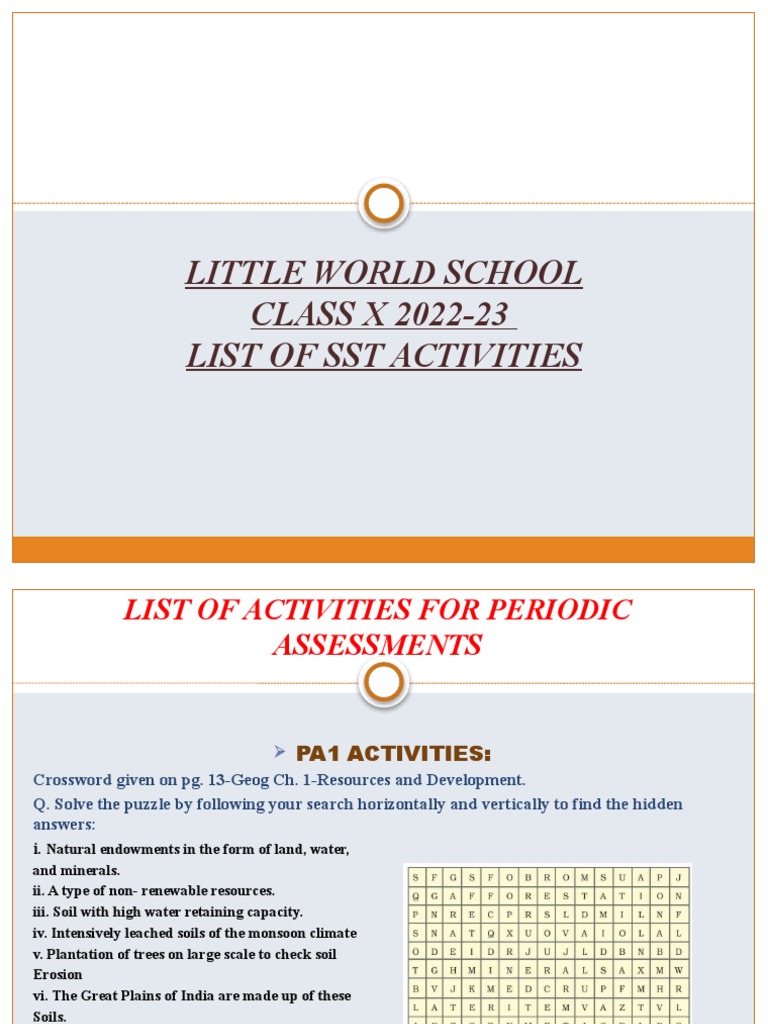 Class 10 SST Activities Overview | PDF | Indian Nationalism | Indian ...