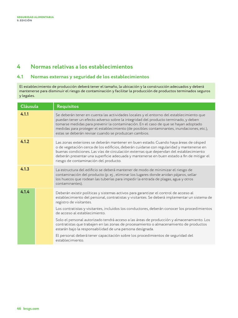 BRC Food Standard V9 - Unlocked-48-84 | PDF | Seguridad alimenticia | Agua