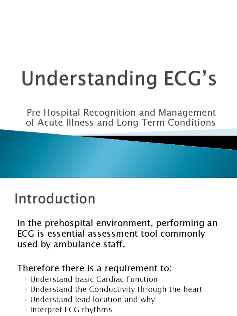 ECG Basics for Prehospital Care | PDF | Science & Mathematics