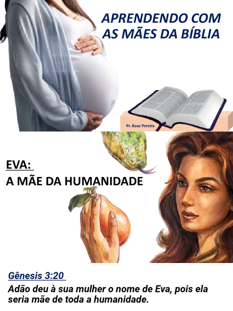 Aprendendo Com As Mães Da Bíblia Data Show Pdf Abraão Adão E Eva