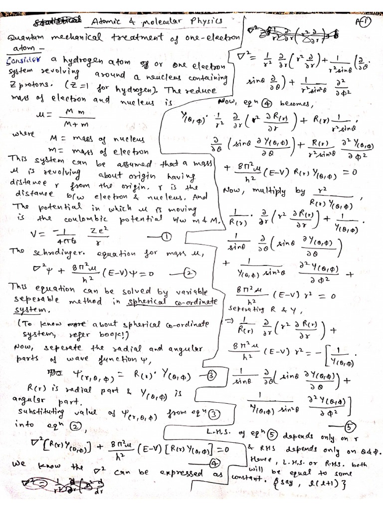 Unit1, Atomic Physics, Notes | PDF Unit1, Atomic Physics, Notes | PDF