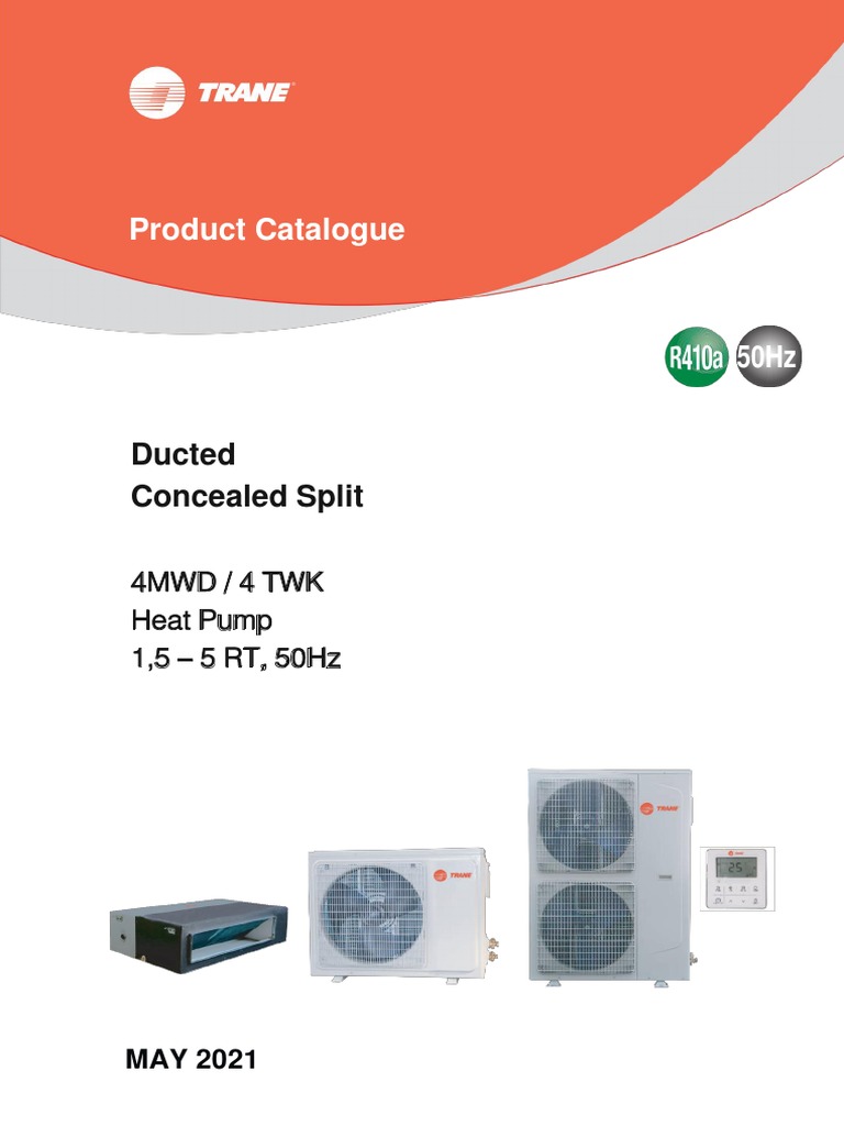 Trane Ducted Split Unit Catalogue | PDF | Air Conditioning | Heat Pump