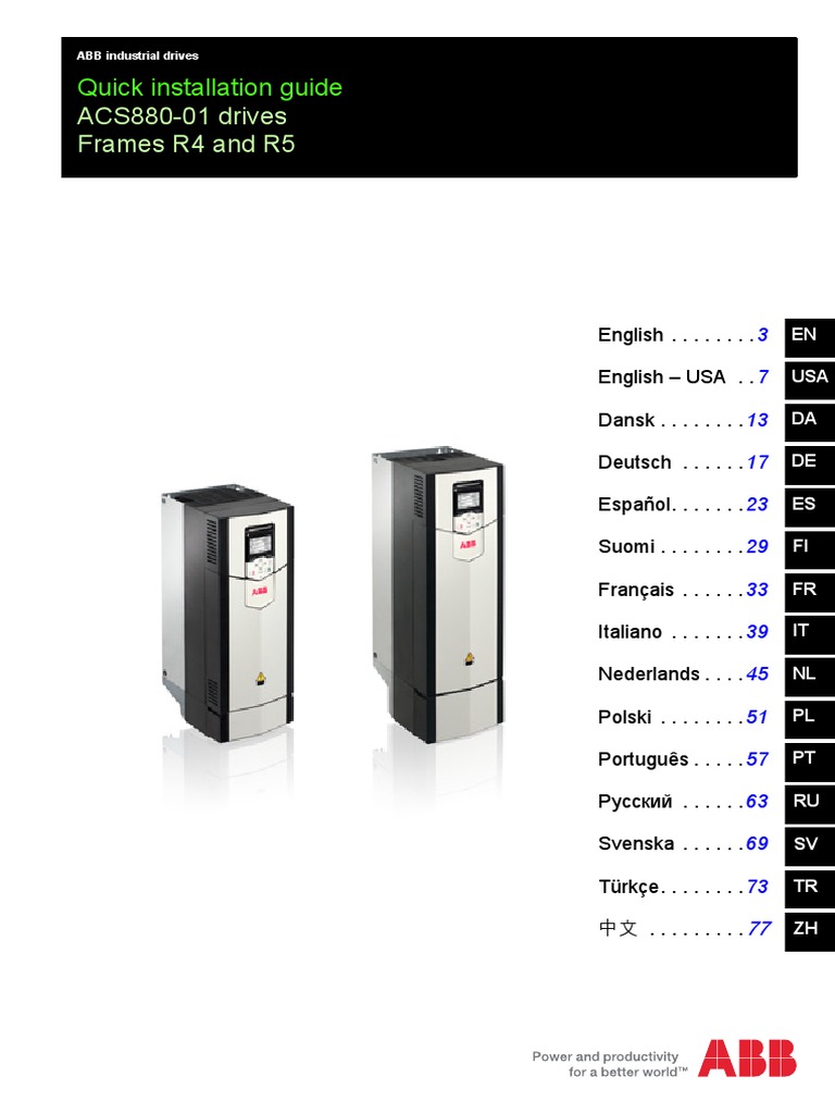 Acs 880 Guia Rapida | PDF | Insulator (Electricity) | Electrical ...