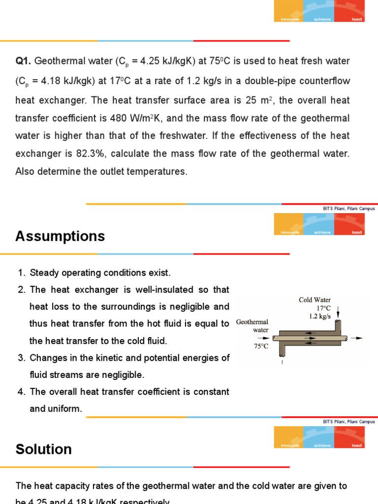 Heat Exchanger and Phase Change Problems | PDF | Heat Transfer | Heat Exchanger