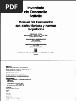 Evaluación Desarrollo Infantil Battelle | PDF