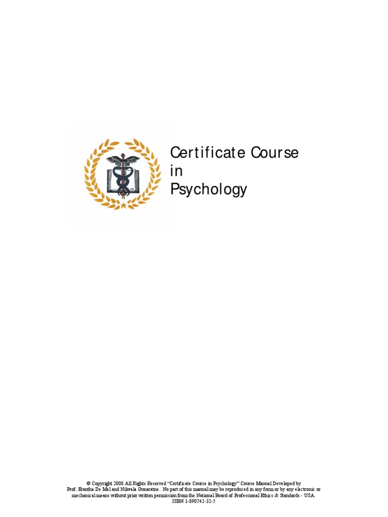 PHD Course W:DR Brady | PDF | Psychology | Psychotherapy