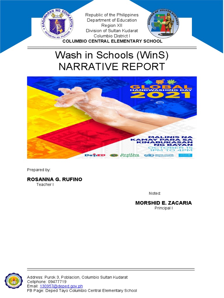 Wash in Schools Program Report 2021 | PDF | Wash | Hand Washing