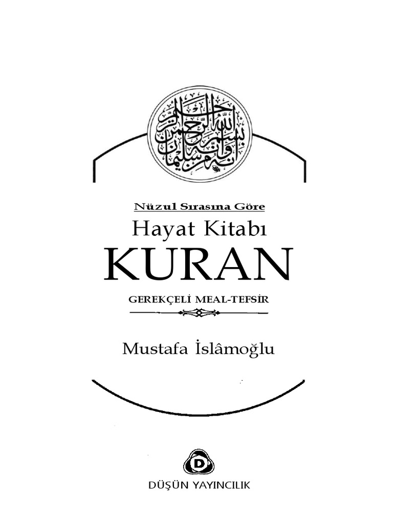 Mustafa Islamoglu Hayat Kitabi Kuran | PDF