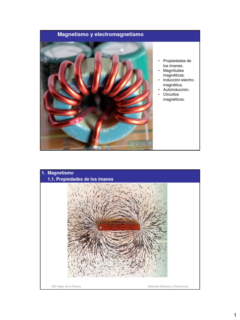 Magnetismo y Electromagnetismo | PDF | Magnetismo | Imán