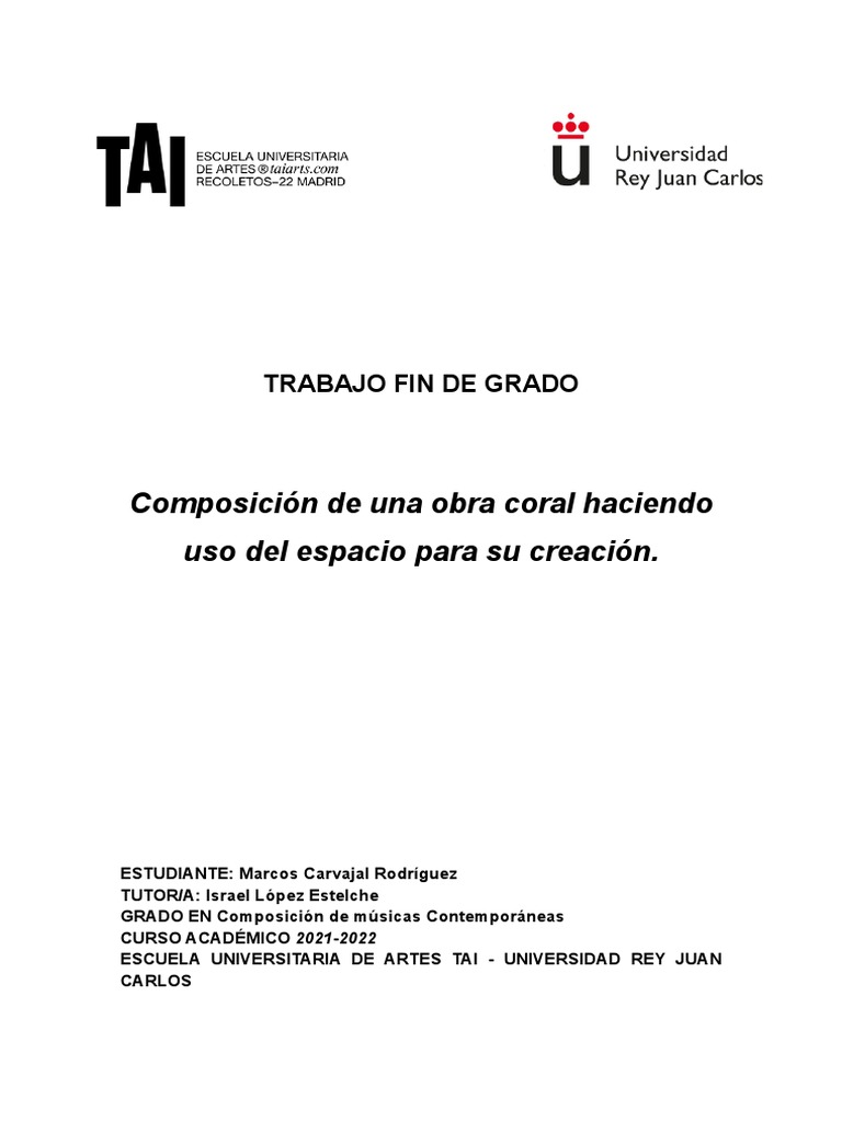 TFG Final | PDF | Sonido | Teatro