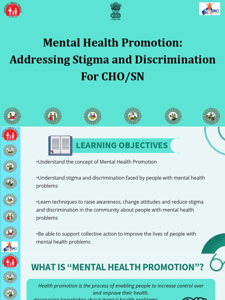 MNS Care For CHO & SN - Addressing Stigma and Discrimination | PDF ...