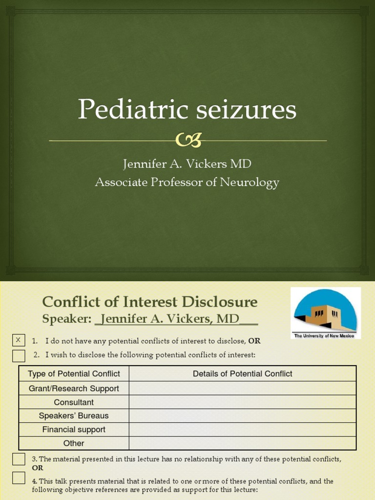 Pediatric Seizures | PDF | Epilepsy | Nervous System