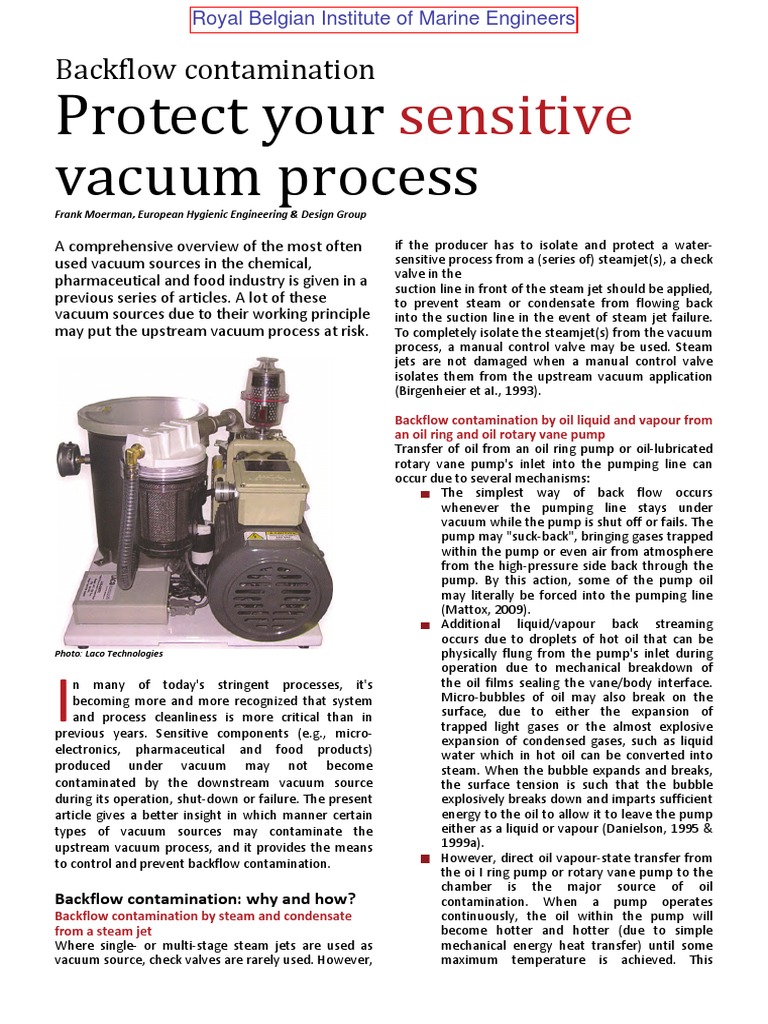 BackFlow Contamination Whitepaper-Gallois | PDF | Pump | Valve