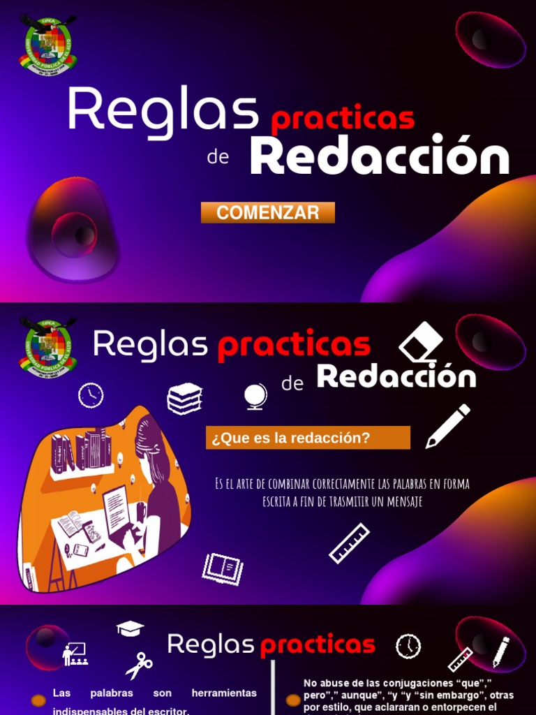 Reglas Practicas de Redaccion | PDF | Verbo | Gramática