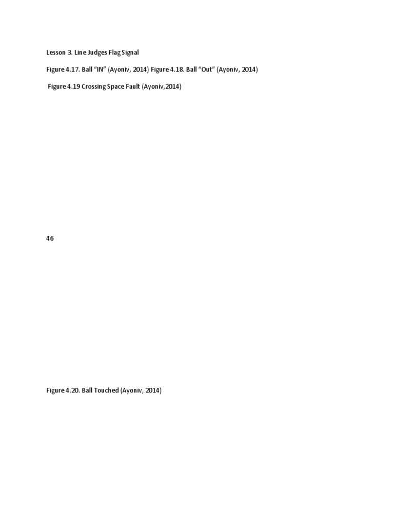 Line Judges Flag Signal | PDF