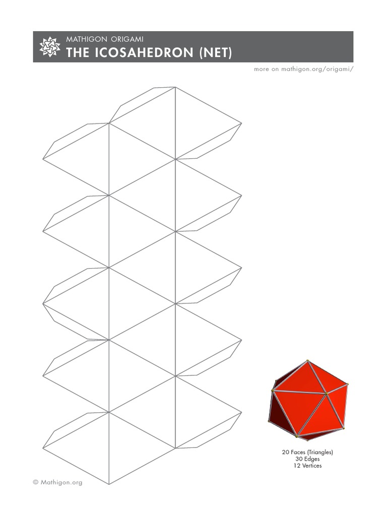 Icosahedron Net | PDF