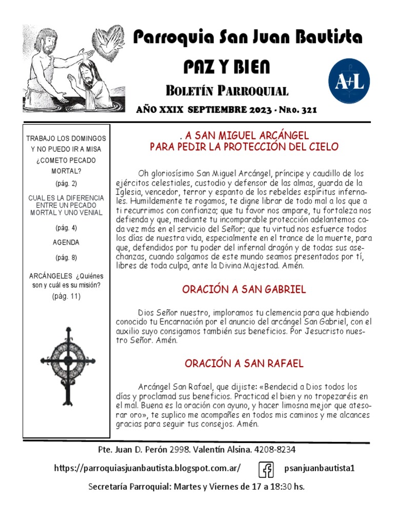 Pecado Mortal vs. Venial: Guía Parroquial | PDF | Arcángel | Pecado