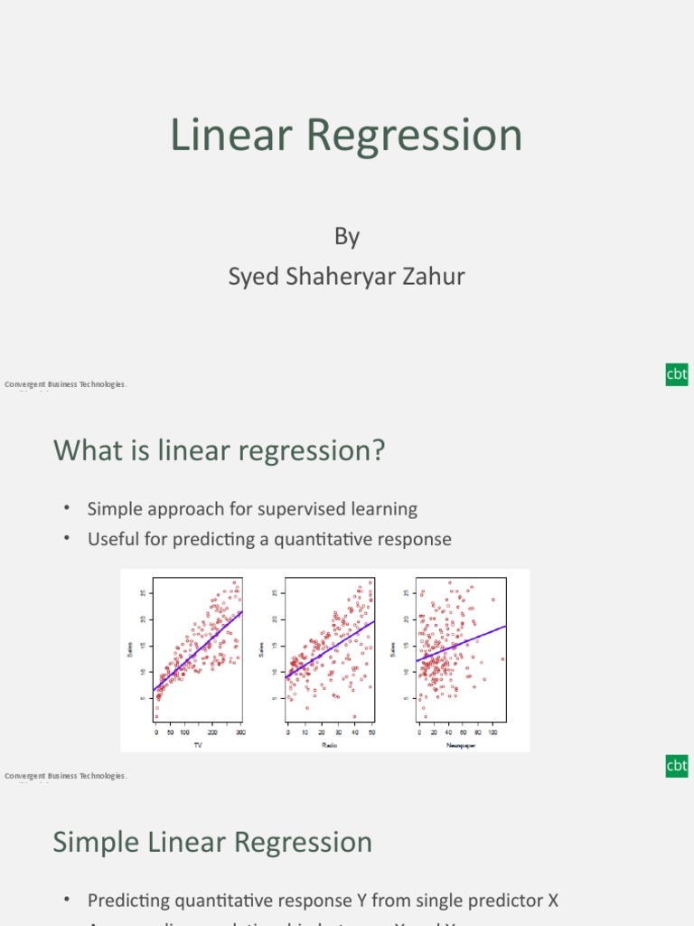 ISLR Chap 3 Shaheryar | PDF | Linear Regression | Regression Analysis