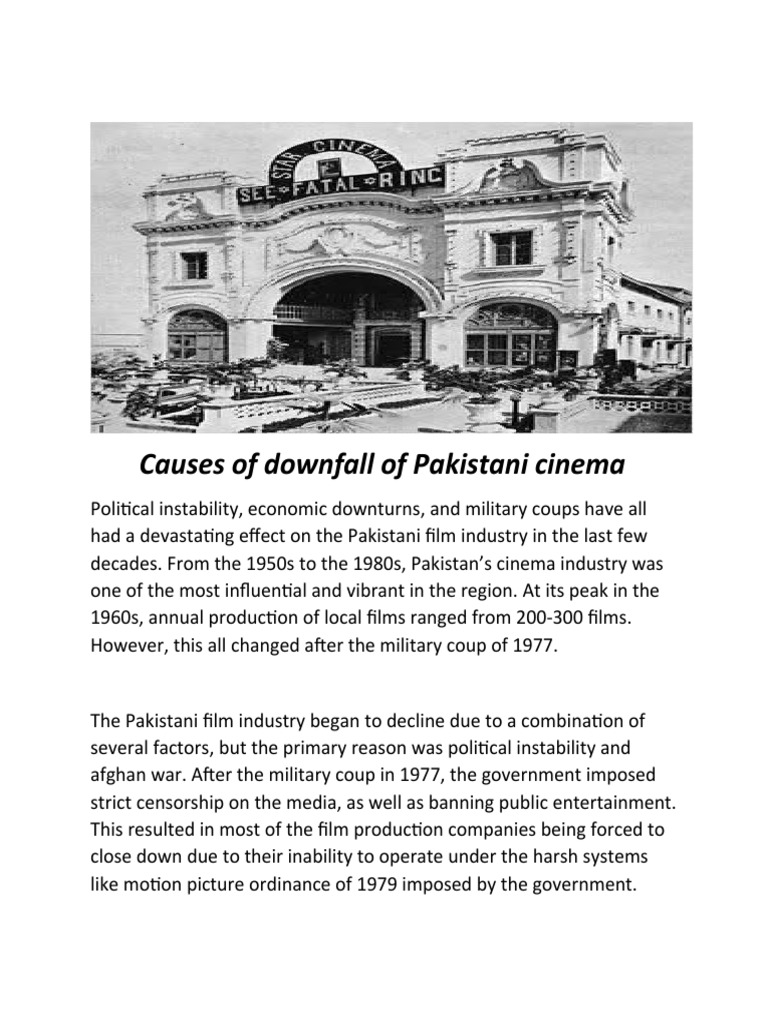 Decline of Pakistani Cinema Explained | PDF
