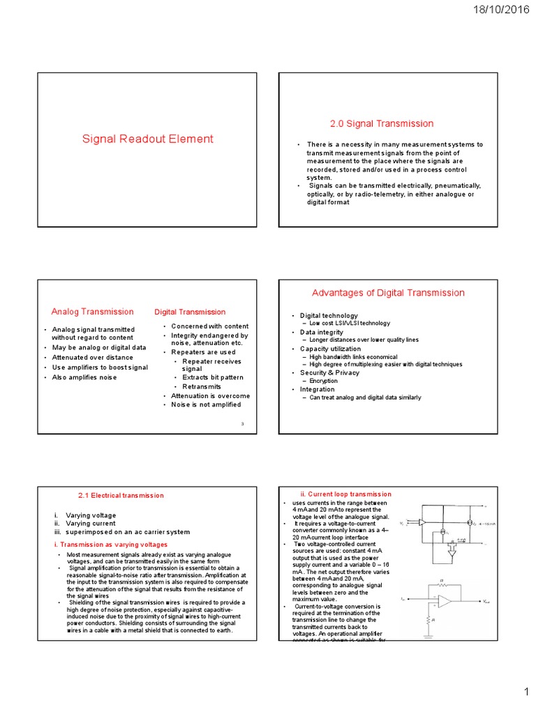 Lec 4-Signa Readout Element (Compatibility Mode) | PDF