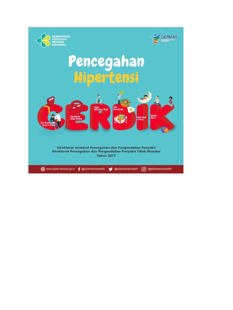 Leaflet Cerdik Hipertensi | PDF