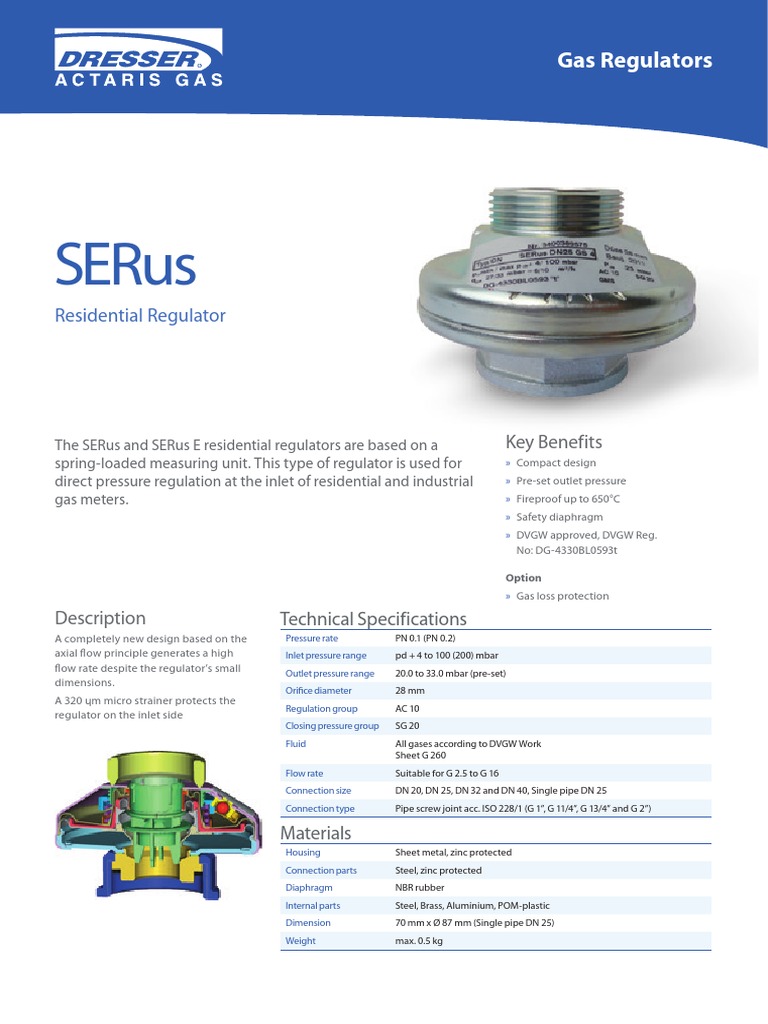 Actaris Gas Regulators SERus | PDF