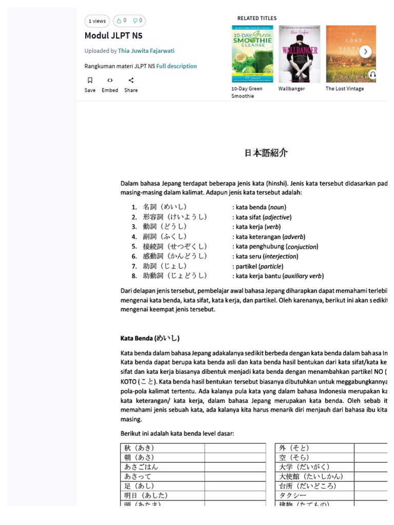PDF Modul JLPT n5 - Compress | PDF