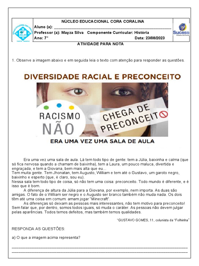 Sobre Preconceito Racial | PDF | Racismo | Discriminação e Relações Raciais