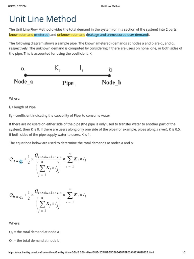Unit Line Method | PDF