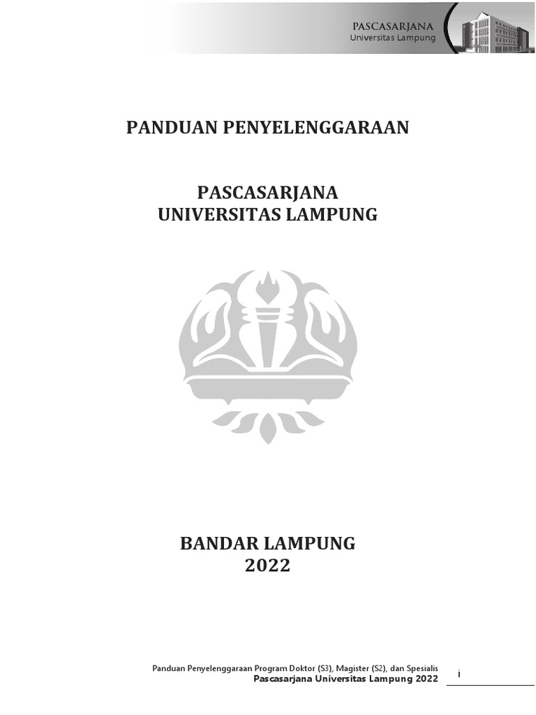 Panduan Penyelenggaraan Pasca 2022 | PDF