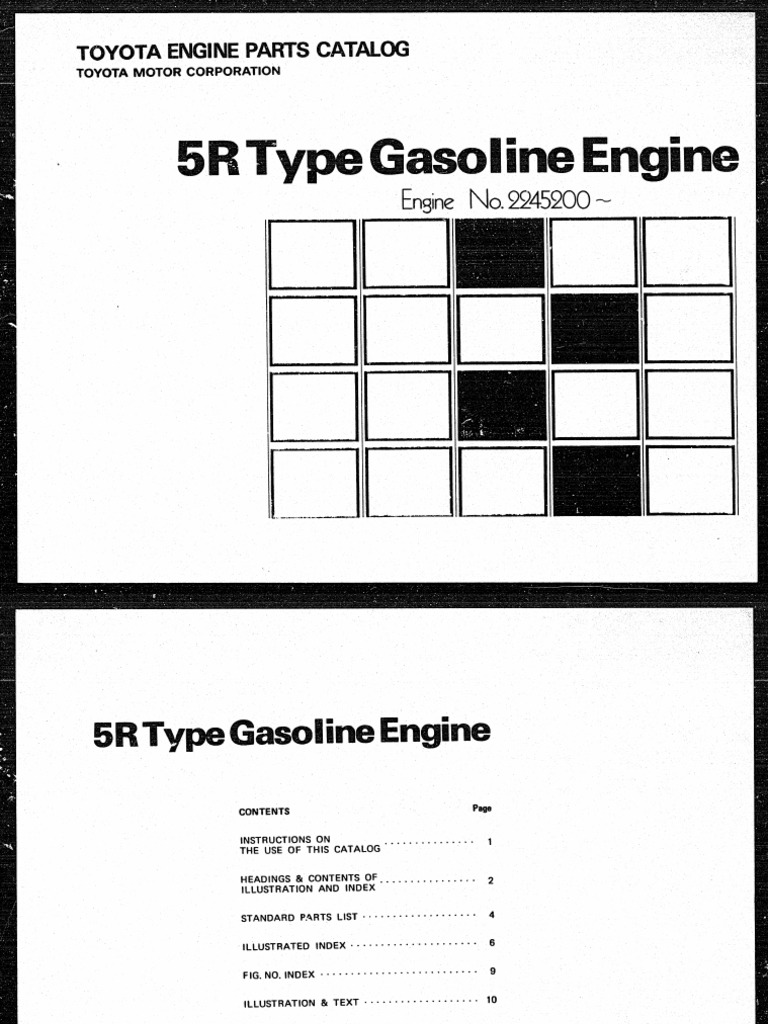 5R Industrial Engine FR S-N 2245200 User Parts Catalog | PDF