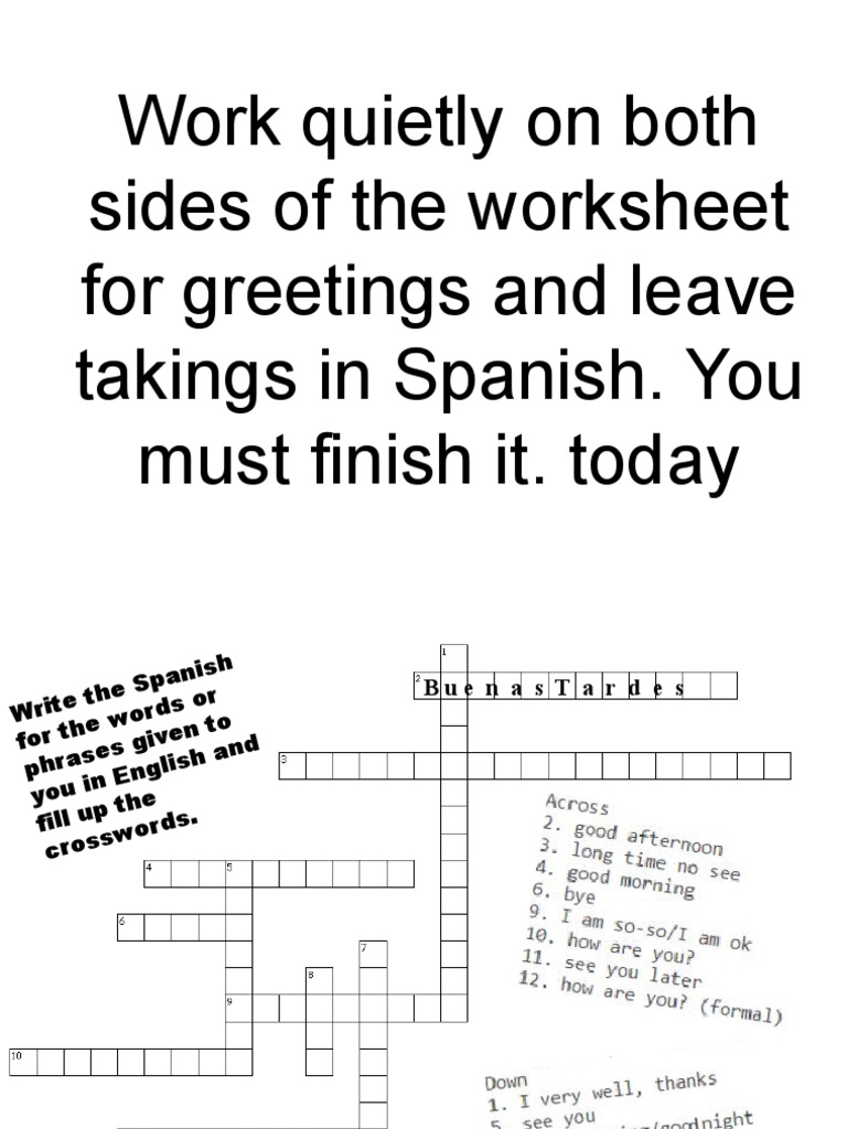 Cortesia y Saludos CRUCIGRAMA | PDF