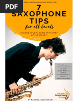 Tenor Saxophone Scale Sheet | PDF | Saxophone | Melody