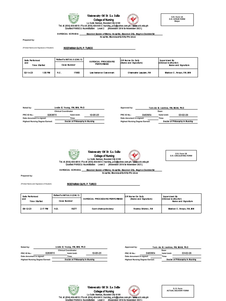 Turco Ched Forms 4 | PDF | Nursing | Doctor Of Philosophy