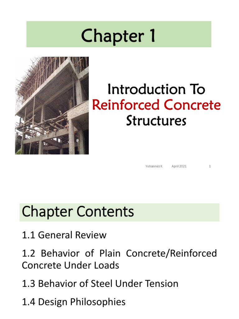 RCI-Chapter 1-General | PDF | Bending | Young's Modulus