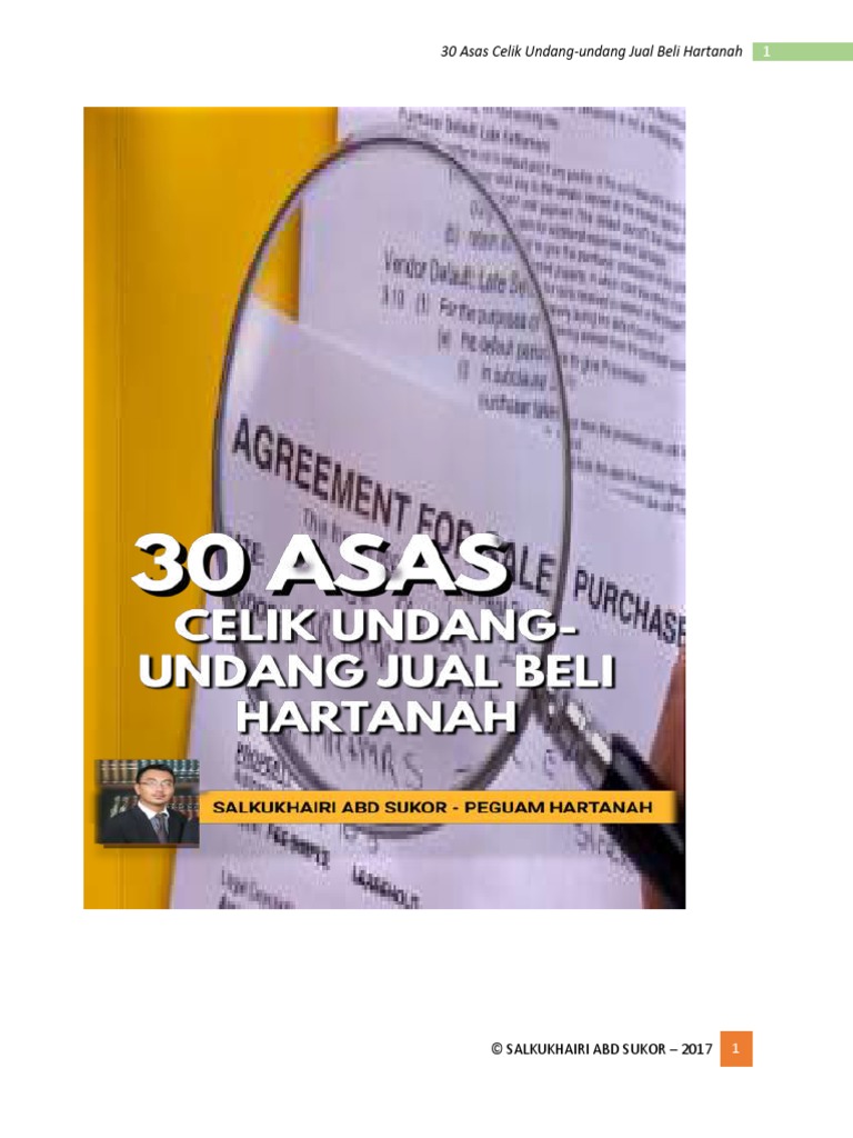 Ebook 30 Asas Undang-Undang Jual Beli Hartanah | PDF