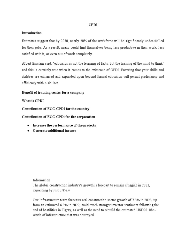 Cpdi Analy | PDF | Economic Growth | Inflation