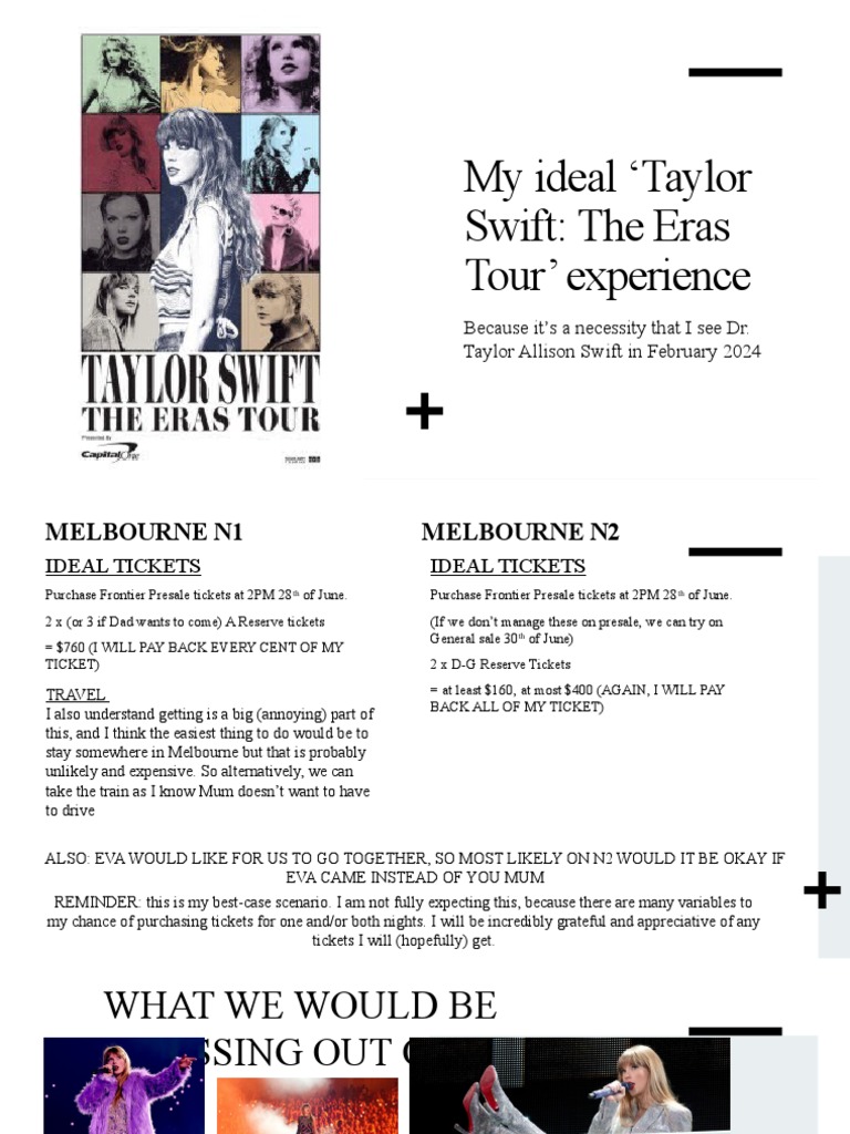 Ideal Tickets for Eras Tour Experience | PDF