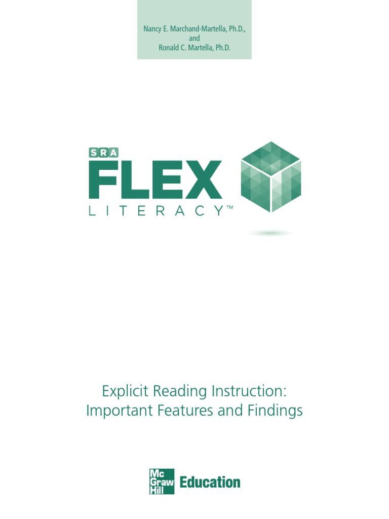 Flex White Paper Explicit Reading Instruction | PDF | Learning | Teachers