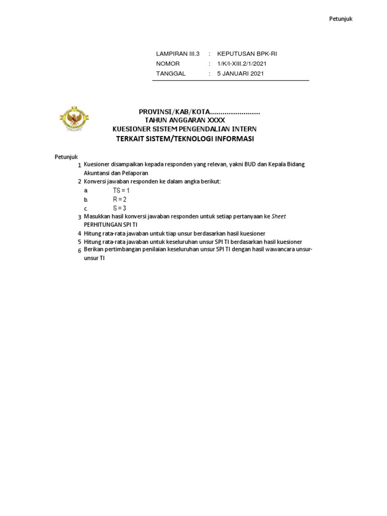 JUKNIS LKPD KEp BPK No1 2021 - 1 | PDF