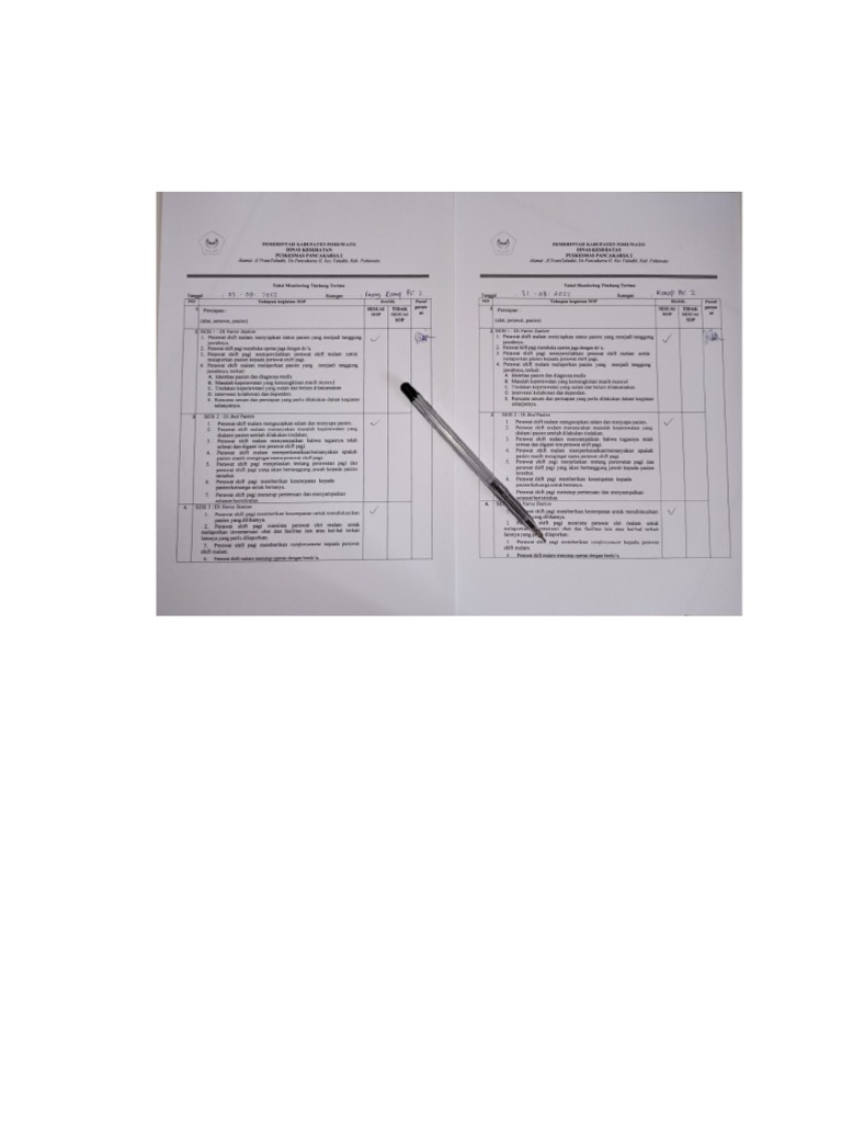 Lampiran Form Monitoring | PDF