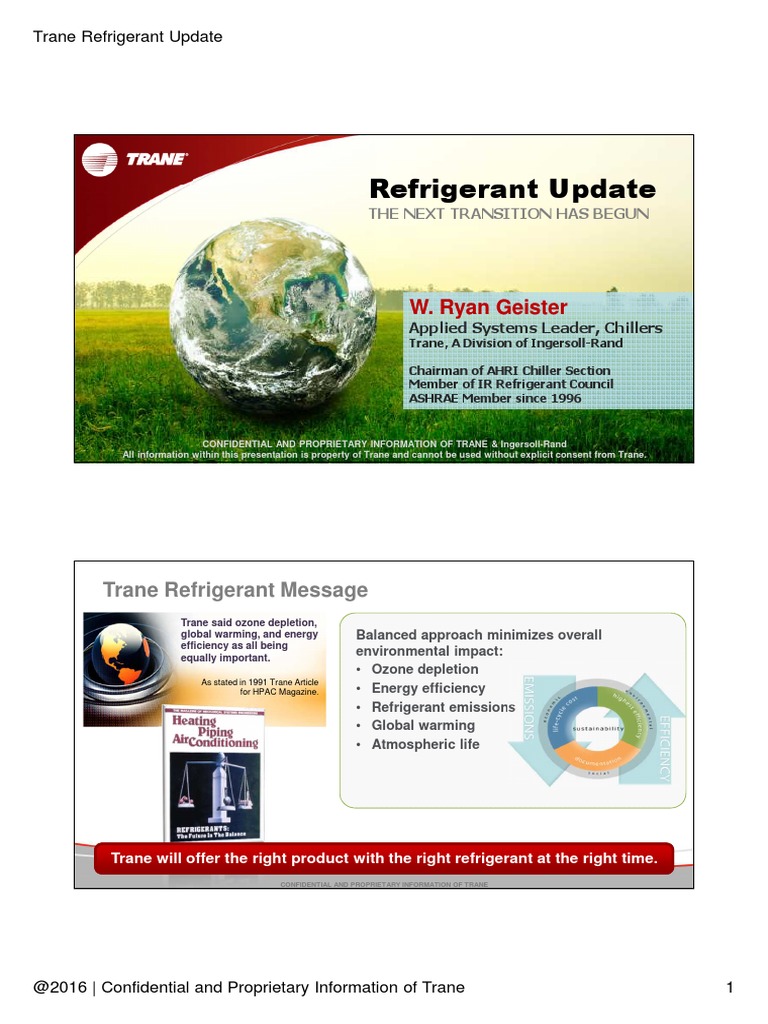 Page11 Trane Refrigerant Presentation HD - March 2016 Con Ed Trane ...