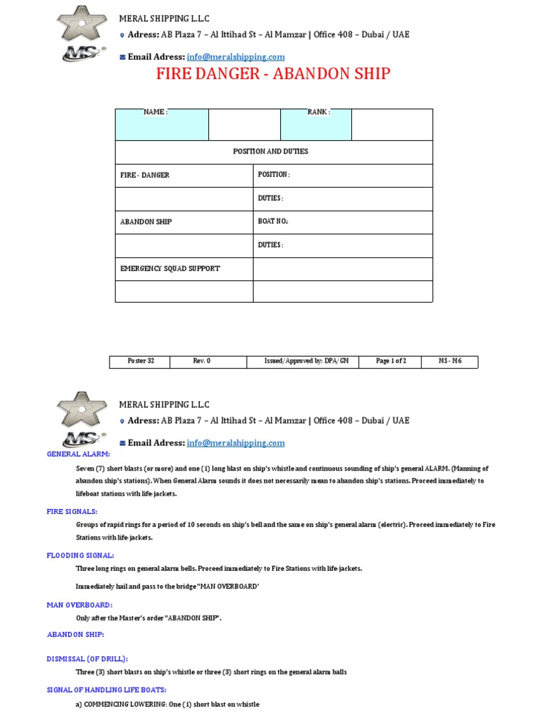 32 Emergency Personal Card | PDF