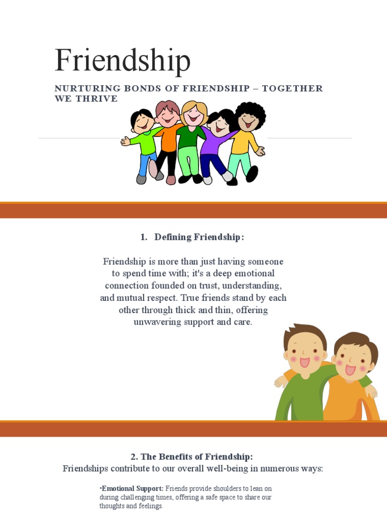 Friendship - Assembly - Powerpoint | PDF | Friendship | Emotions