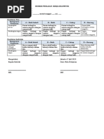 Contoh Bentuk Instrumen Asesmen Formatif, Sumatif, Diagnostik | PDF