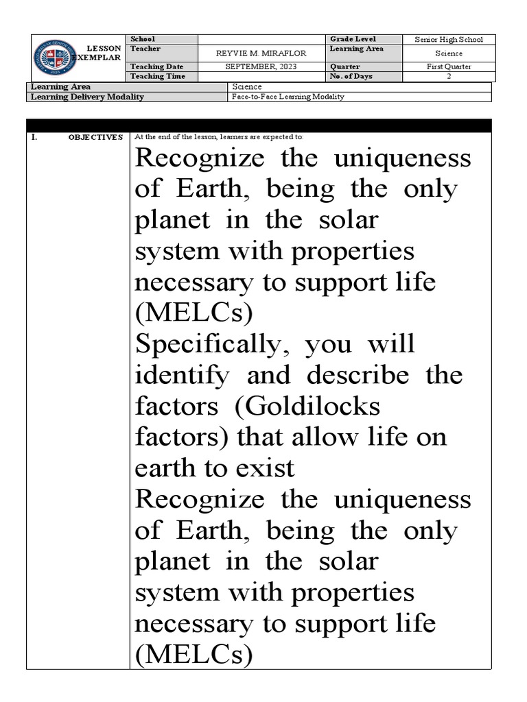 Goldilocks Planet | PDF | Earth | Atmosphere
